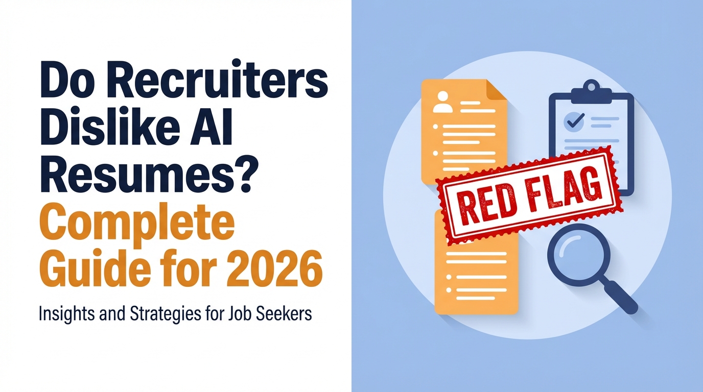 Do Recruiters Dislike AI Resumes? Complete Guide for 2026 (How to Use ...
