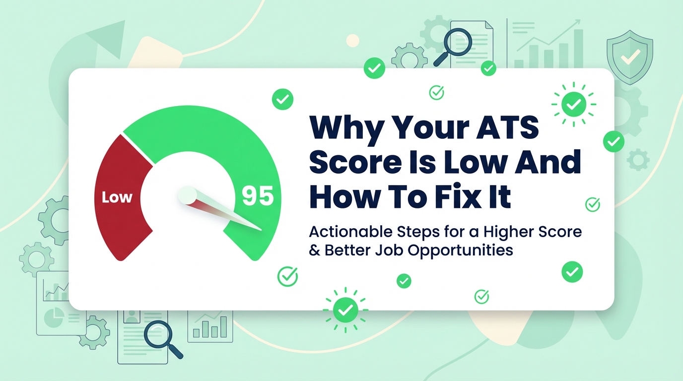 Why Your ATS Score Is Low and How to Fix It: Complete Guide for 2026 ...